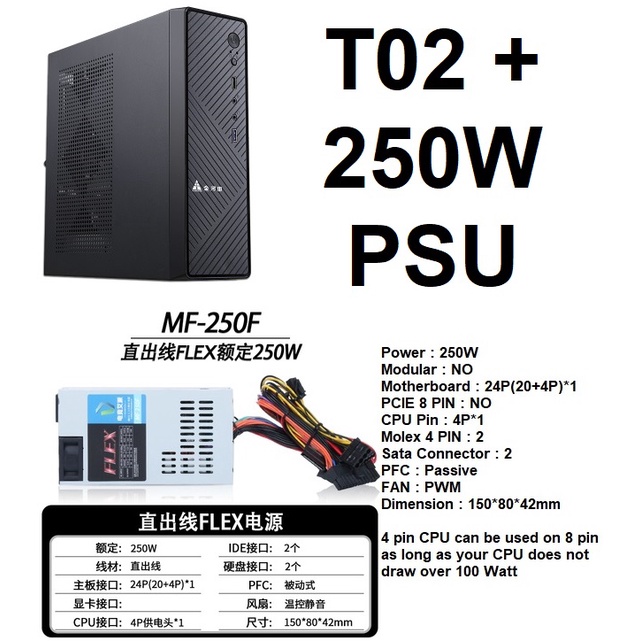 GoldenField M-ATX ITX HTPC SFF Casing Small Form Factor Cashier Office ...