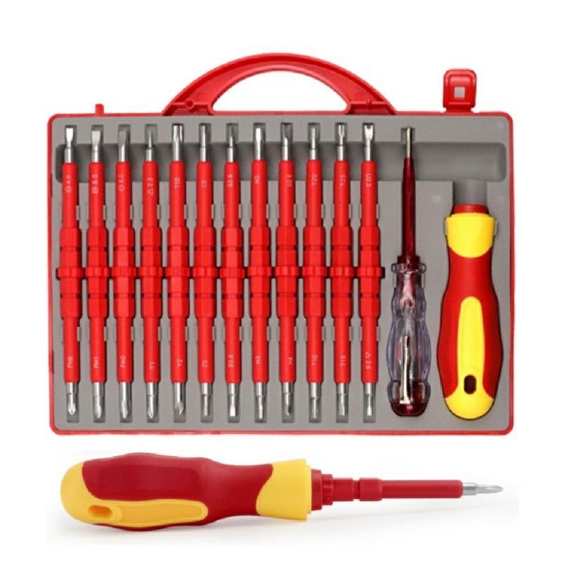 26 in1 1000V Multi-purpose Changeable Insulated Screwdrivers Set with ...