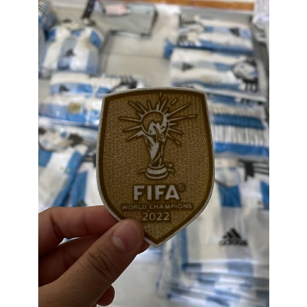 Badge WINNER WORDL CUP 2022, BADGE ARGENTINA, 2022 WORLD CUP CHAMPION ...