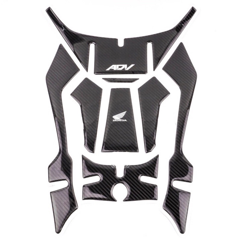 HONDA ADV160 ADV150 TANK PAD SET PREMIUM 3D CARBON STICKER PROTECTOR ...