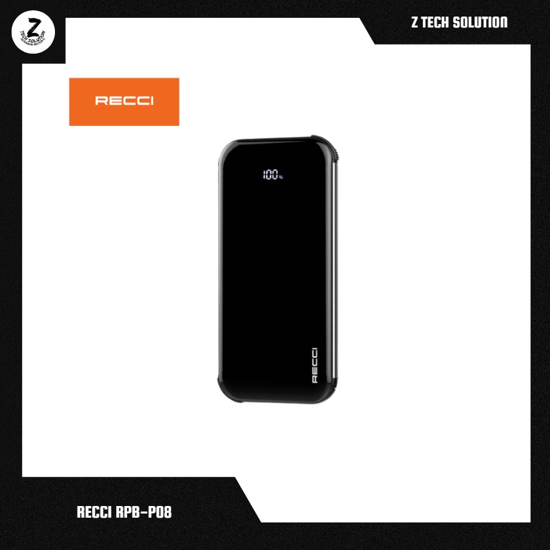 Recci RPB-P08 PD 20W + 22.5W Powerbank 10000mAh ( Built-in Cable ...