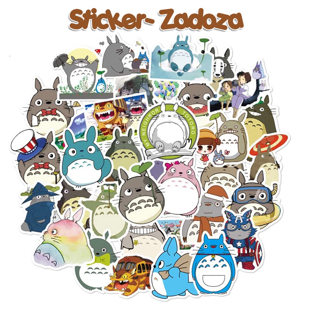 Waterproof sticker set to decorate helmets and laptops with Ghibli ...