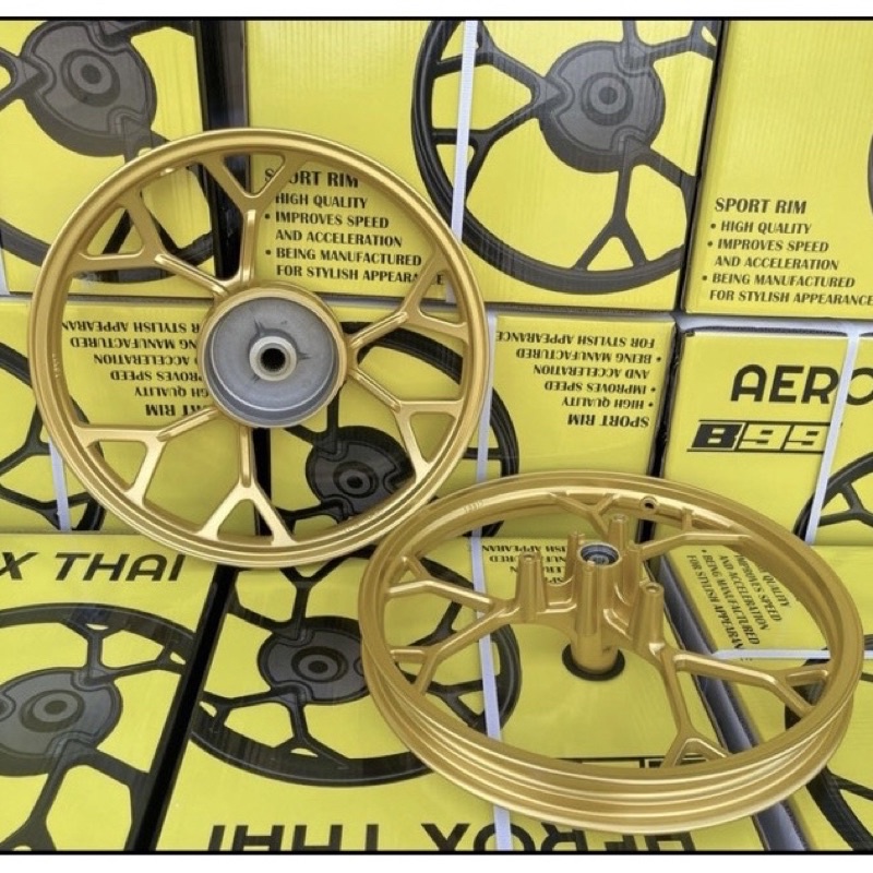 AEROX THAI RIM NVX NVX155 1.6X17 1.6X17 SPORTRIM SPORT RIM BLACK HITAM ...