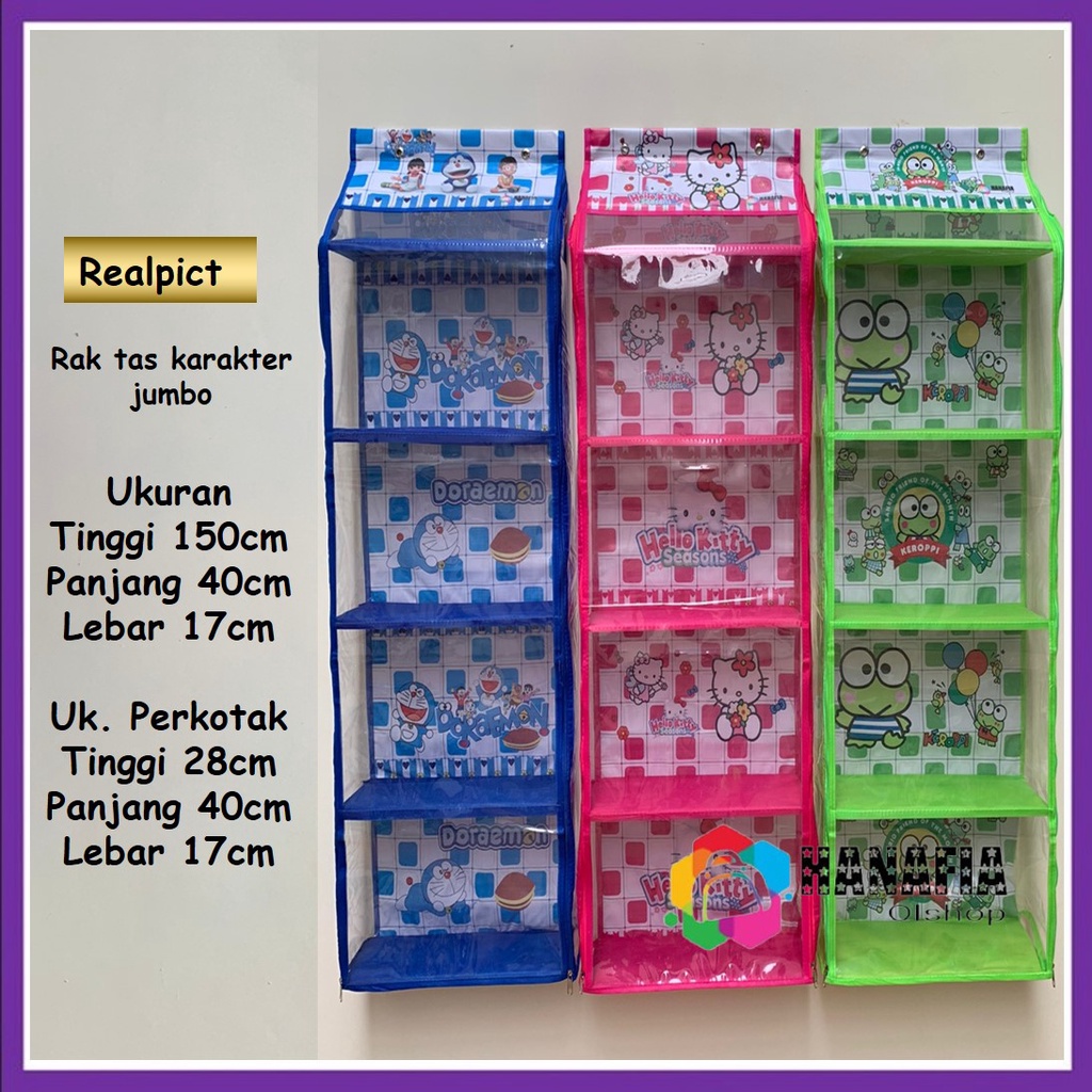 Minimalist And Economical JUMBO Character Box Hanging Bag Rack| Closed ...