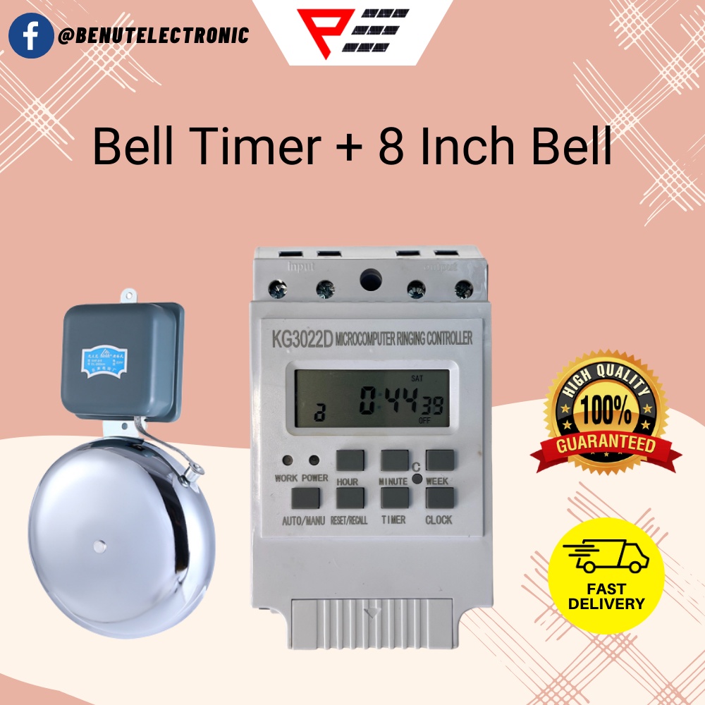 KG3022D Automatic Microcomputer Ringing Bells Timer Factory Bell School ...