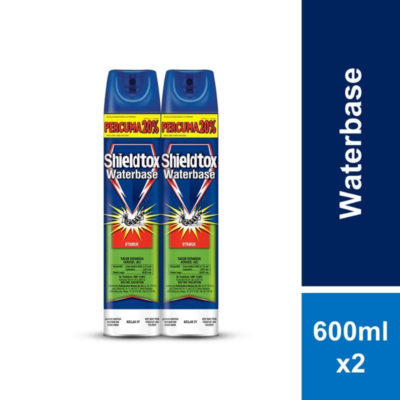 Shieldtox Waterbase Aerosol pets control 2 x 600ml | Shopee Malaysia