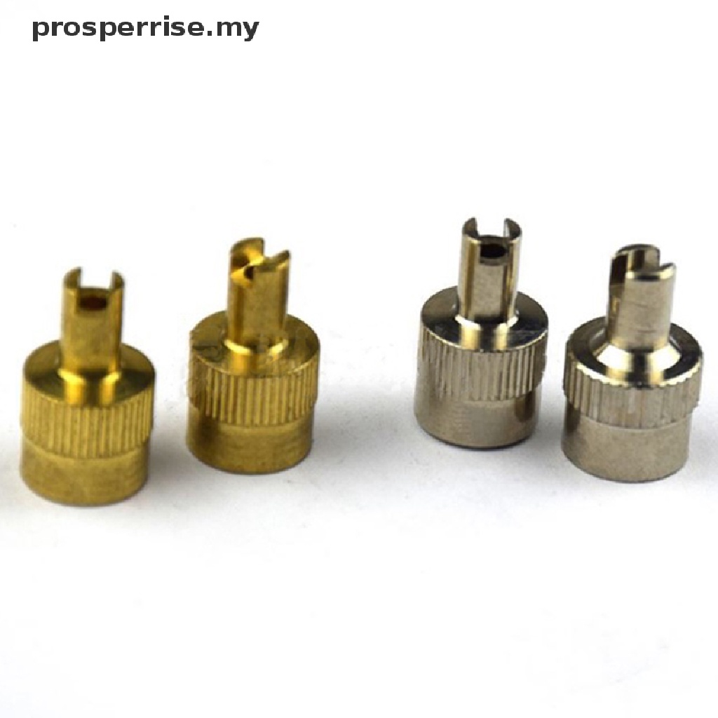 [prosperrise] Copper Slotted Head Valve Stem Cap Car Motorcycle Valve ...