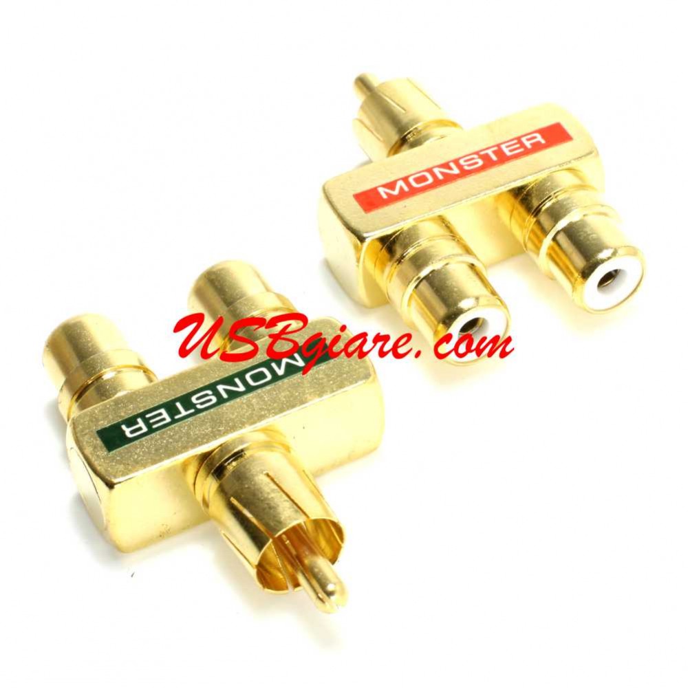 Y-shaped MONSTER 1 TO 2 AV SPLITTER | Shopee Malaysia