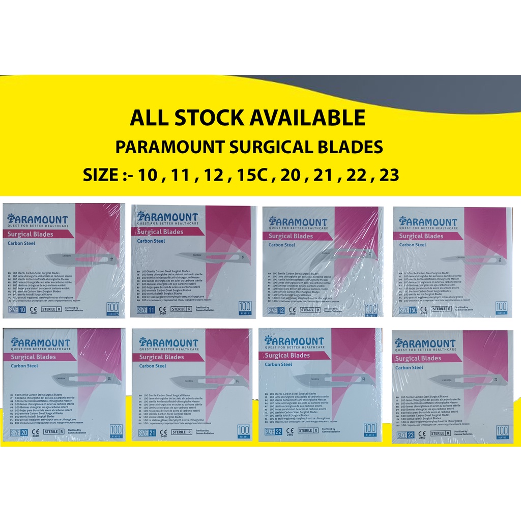SURGICAL SCALPEL BLADE SIZE 10,11,12,15C ,20, 21, 22, 23 | Shopee Malaysia