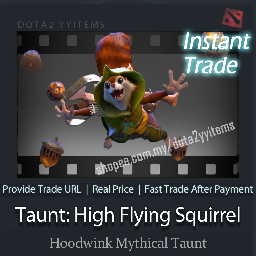 DOTA2 Hoodwink Taunt: High Flying Squirrel “Mythical Taunt” 刀塔2 深海飞霞松鼠 ...