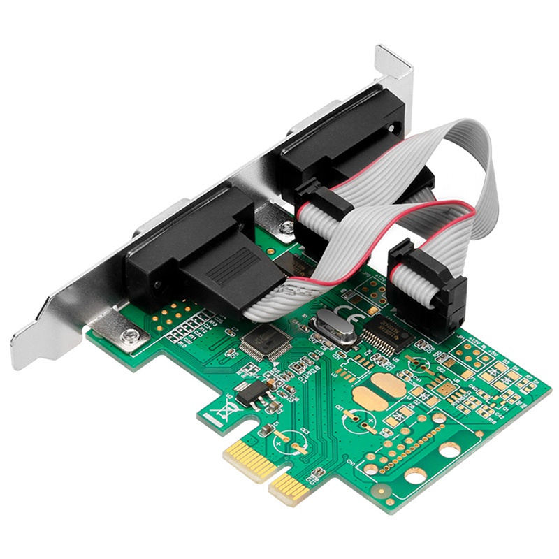 PCI-E To Dual Serial Combo Card RS232 PCI Express PCIe Adapter Card 2 ...