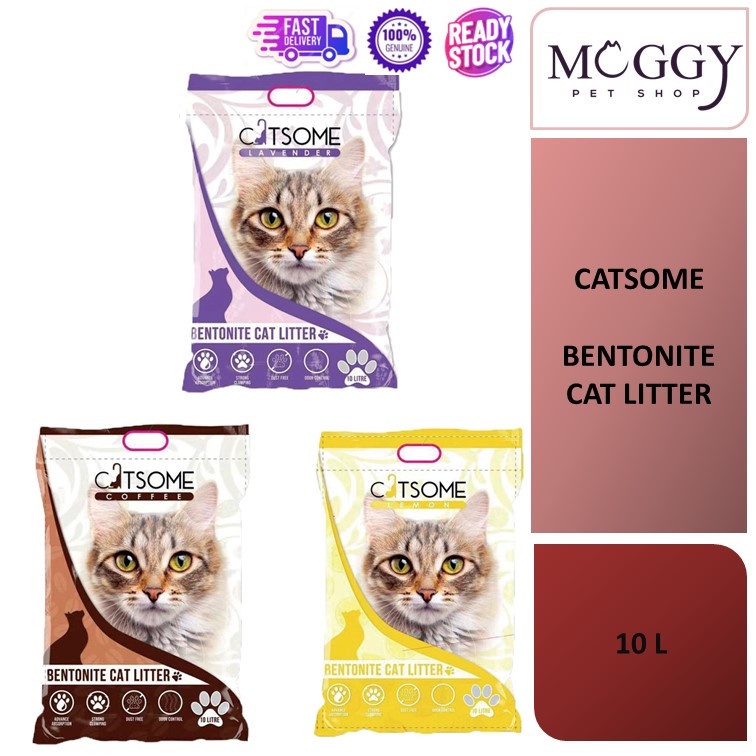 CATSOME Bentonite Cat Litter (Assorted Flavor) - 10L/6.5kg | Shopee ...