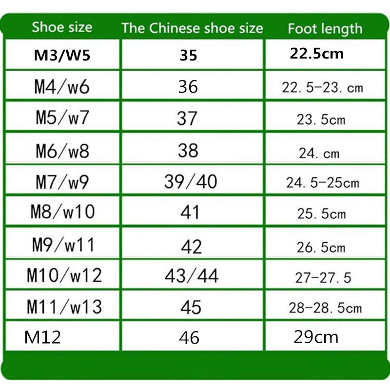 crocs m11 size in cm