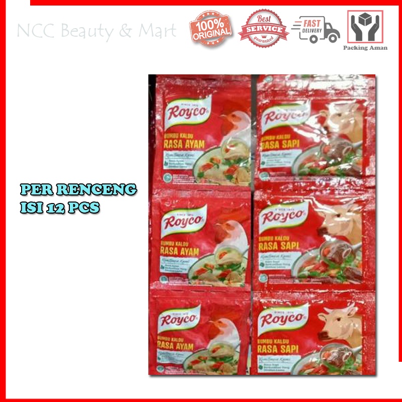 [PER Renceng] * NCC * Royco Beef Chicken Flavored Multipurpose Broth Seasoning by Unilever ...