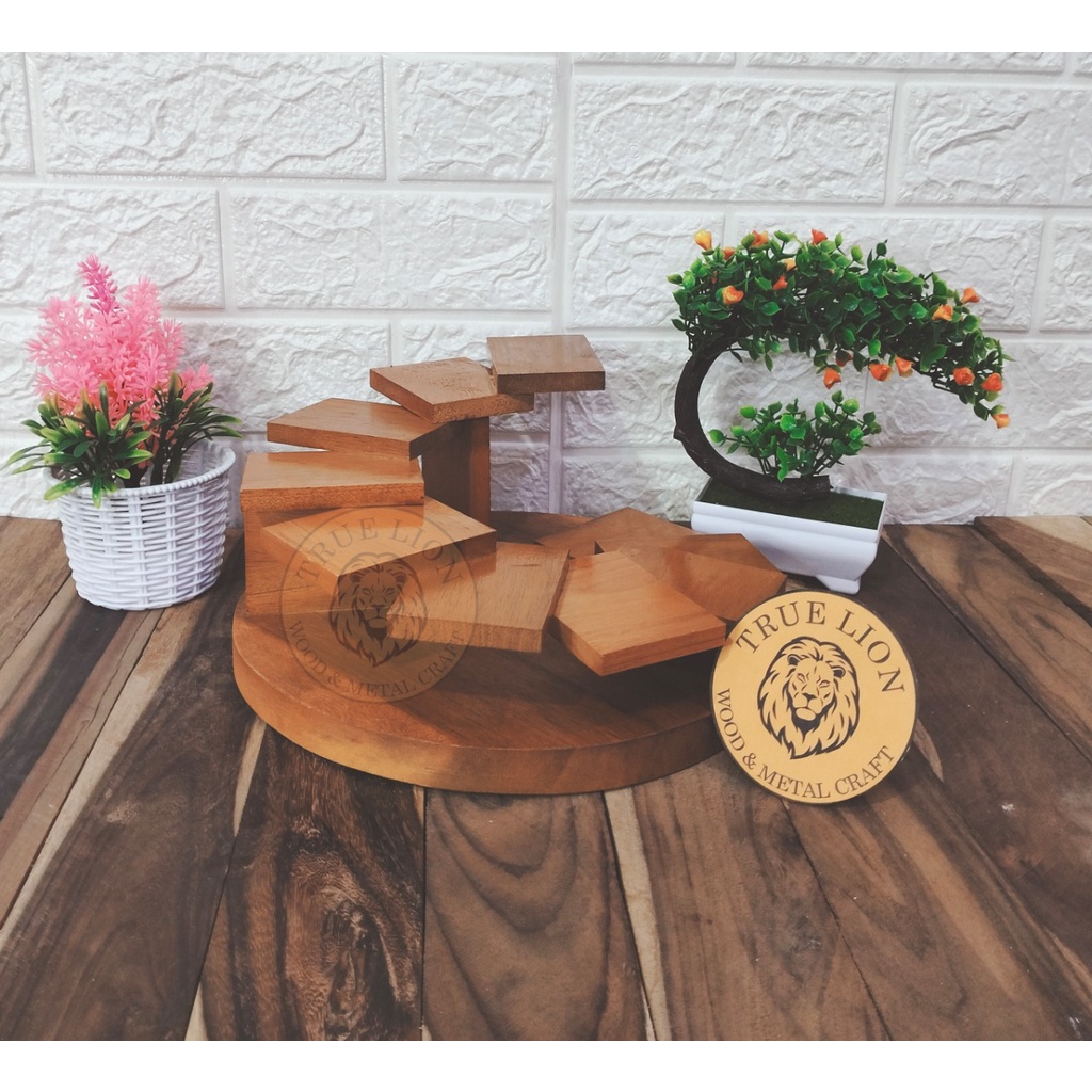 KAYU Wooden sushi Rack sushi Ladder Wooden sushi Plate 10 Layers ...