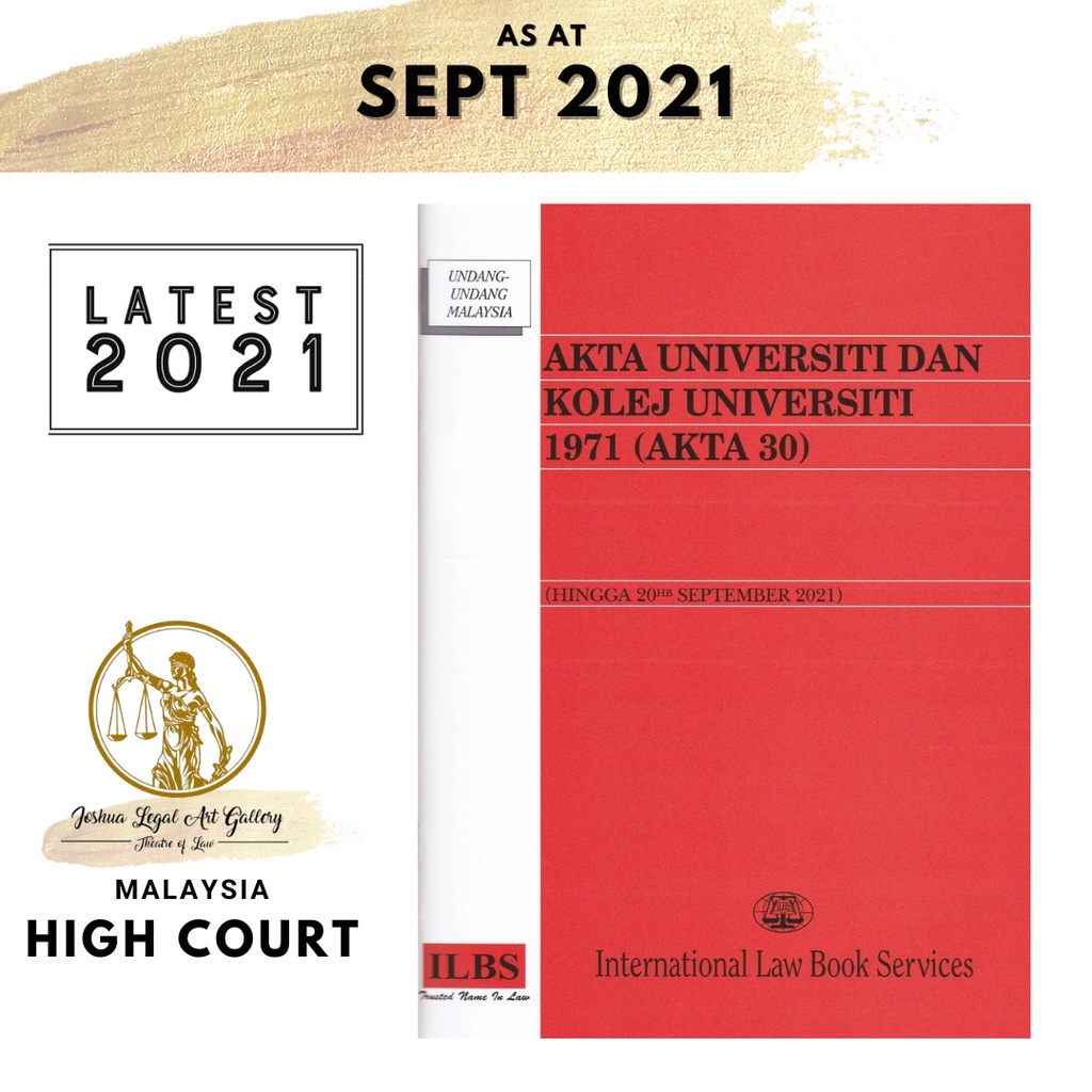 Akta Universiti Dan Kolej Universiti 1971 (Akta 30) | Shopee Malaysia