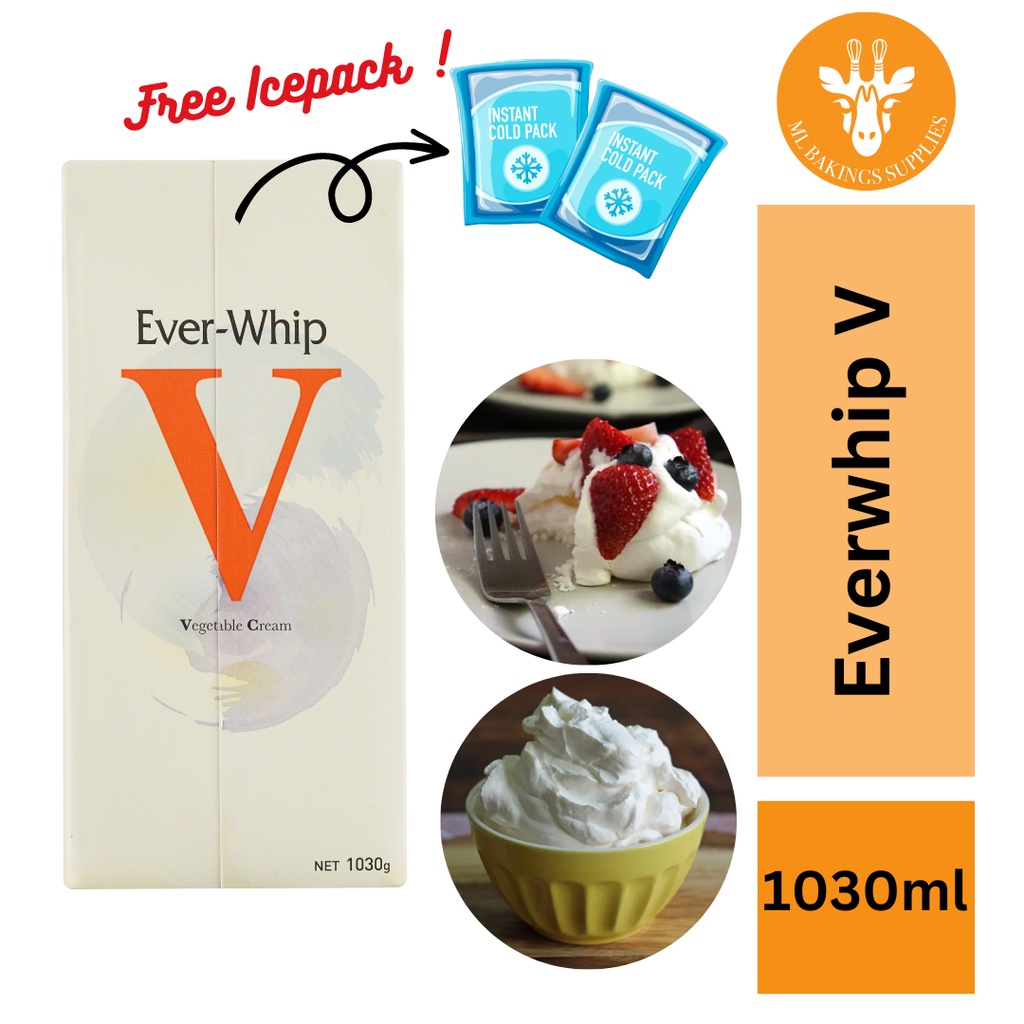 [READY STOCK] Everwhip V | Ever-Whip V | Non-Dairy Whipping Cream *Free ...