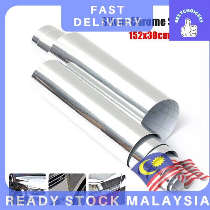 Silver Chrome Sticker Door Lining Glass Moulding Car Wrap Sticker ...