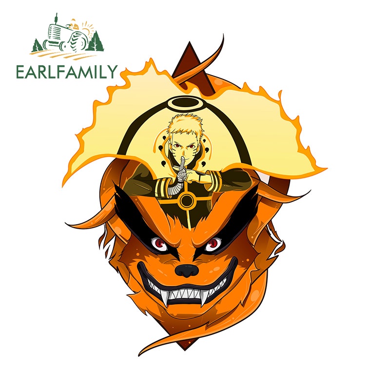 EARLFAMILY 13cm x 10.7cm Car Sticker Naruto Uzumaki And Kurama Vinyl ...