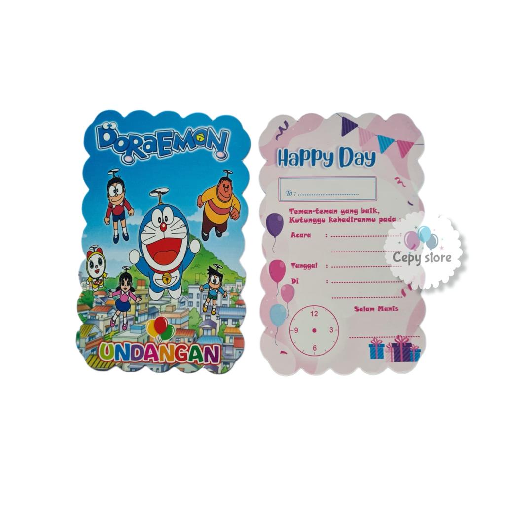 Doraemon Birthday Invitation Card | Shopee Malaysia
