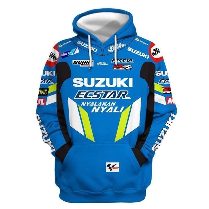 3D Printed Suzuki Moto GP Motocross Sports Hoodies Unisex Outdoor ...