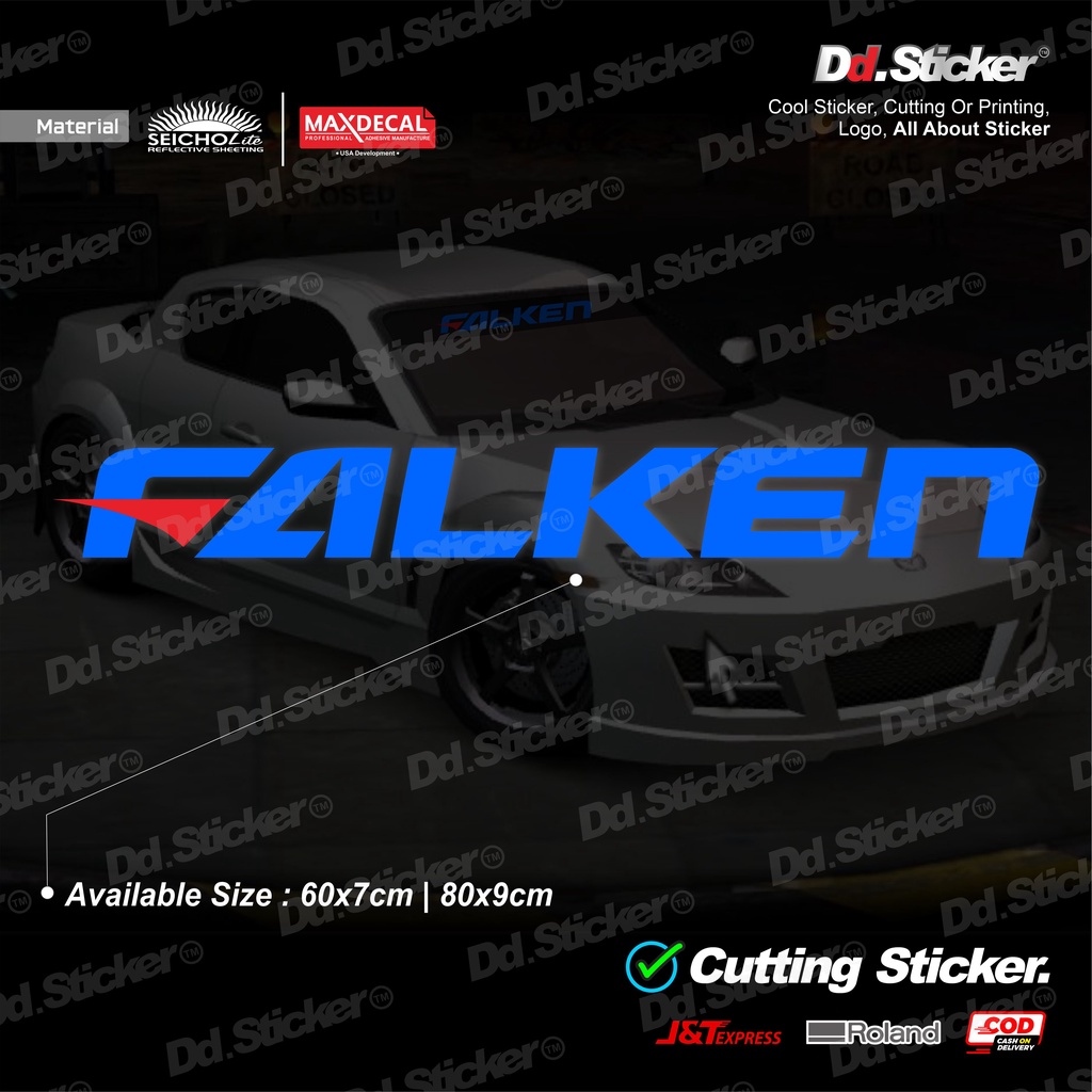 Falken logo Sticker, for windshield | Cutting stickers | Shopee Malaysia