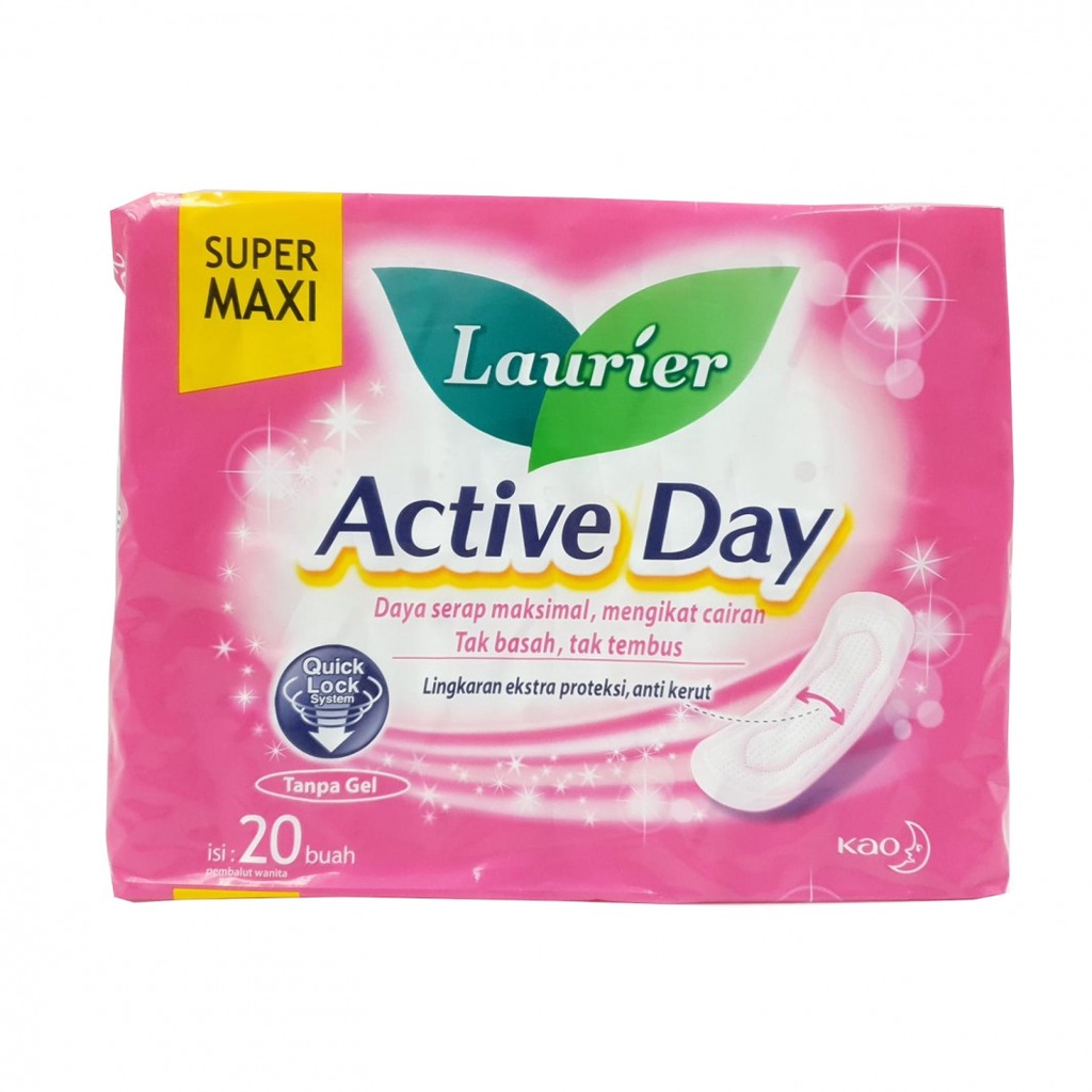 Laurier Active Day Super Maxi 20's | Shopee Malaysia