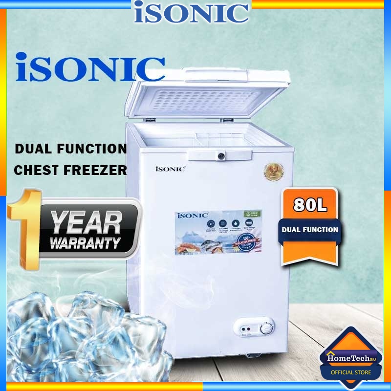 Isonic Dual Function Chest Freezer 80L ICF-W92 ICFW92 | Shopee Malaysia