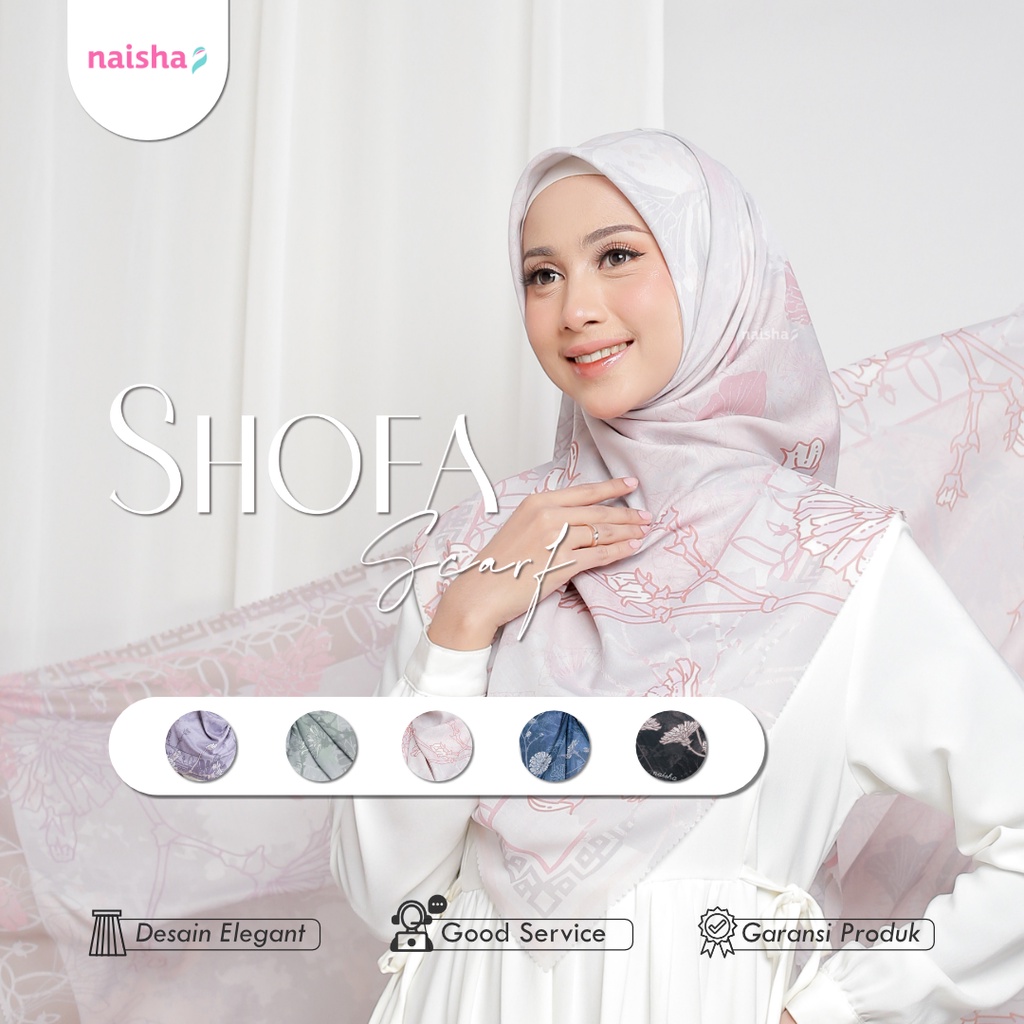 Naisha OFFICIAL - Shofa Scraf Nabawi | Printed Scarf with Floral Motifs | Vocal Motif Hijab ...