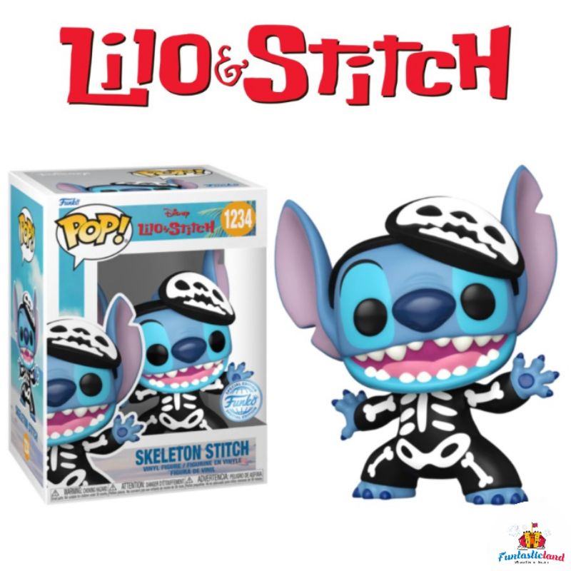 Original Funko POP! Disney Lilo & Stitch - Skeleton Stitch 1234 ...