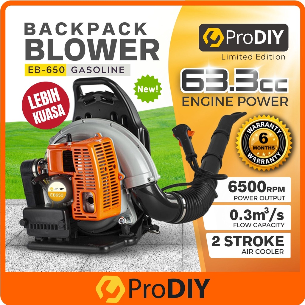 PRODIY EB650 Blower Backpack Leaf Blower Cordless Air Blower angin ...