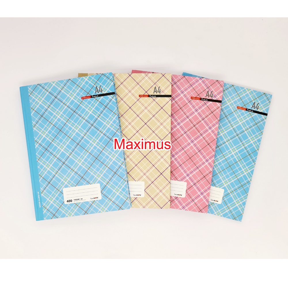 Uni Paper Hardcover Notebook A4 70gsm | Shopee Malaysia