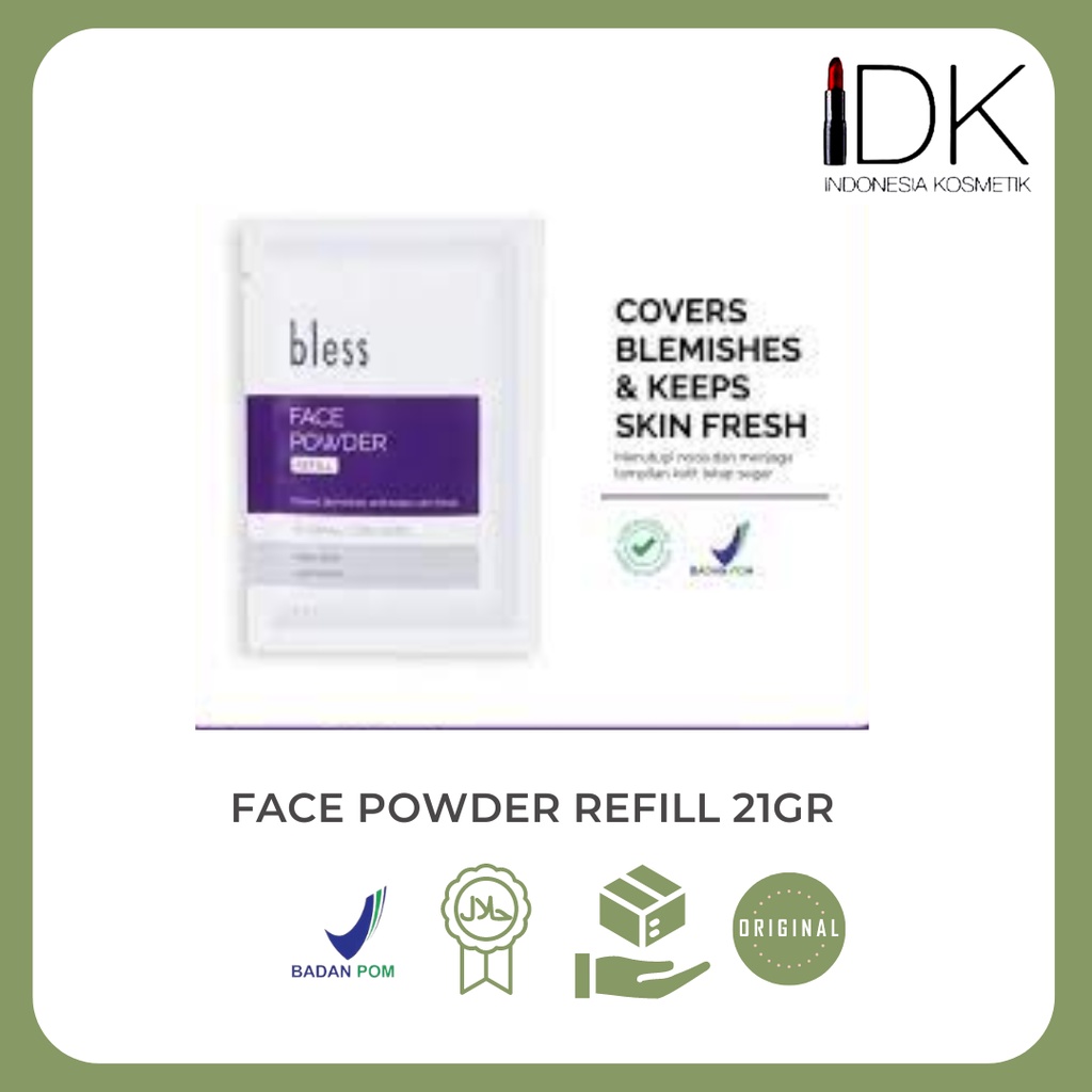 Bless Face Powder Refill 21gr (New Packaging) | Shopee Malaysia