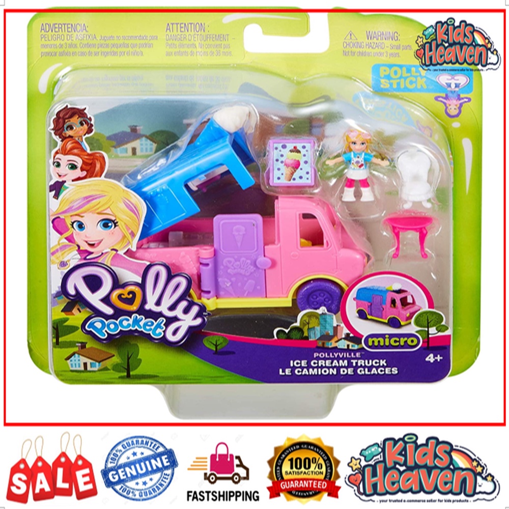 Polly Pocket Pollyville Ice Cream Truck (100.0% Original) | Shopee Malaysia
