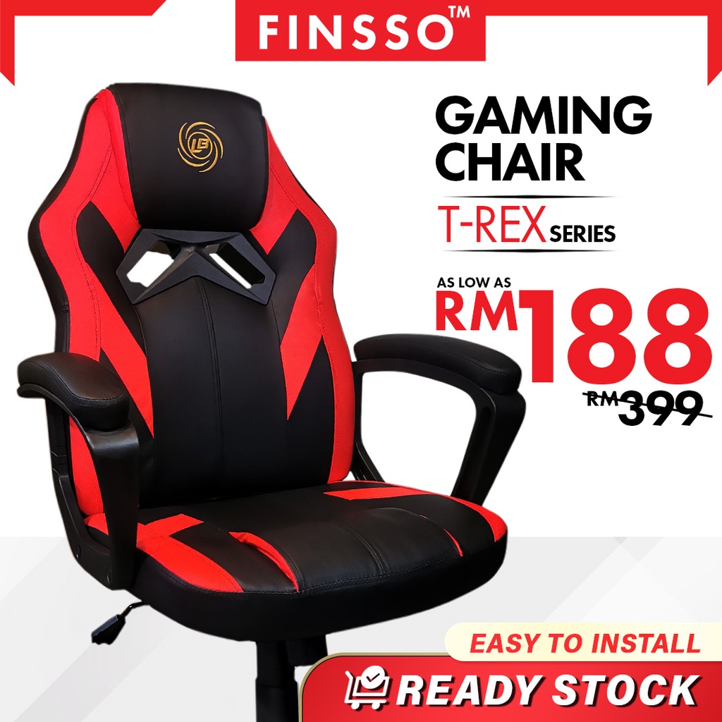 FREE SHIPPING: T-REX SERIES GAMING CHAIR /Height Adjustable Reclining E ...