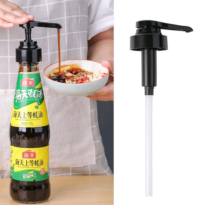 Oyster Sauce Dispenser Sauce Pump Head Oil Chili Tomato Sauce Bottle Head Squeezer Soy Sos Pam ...