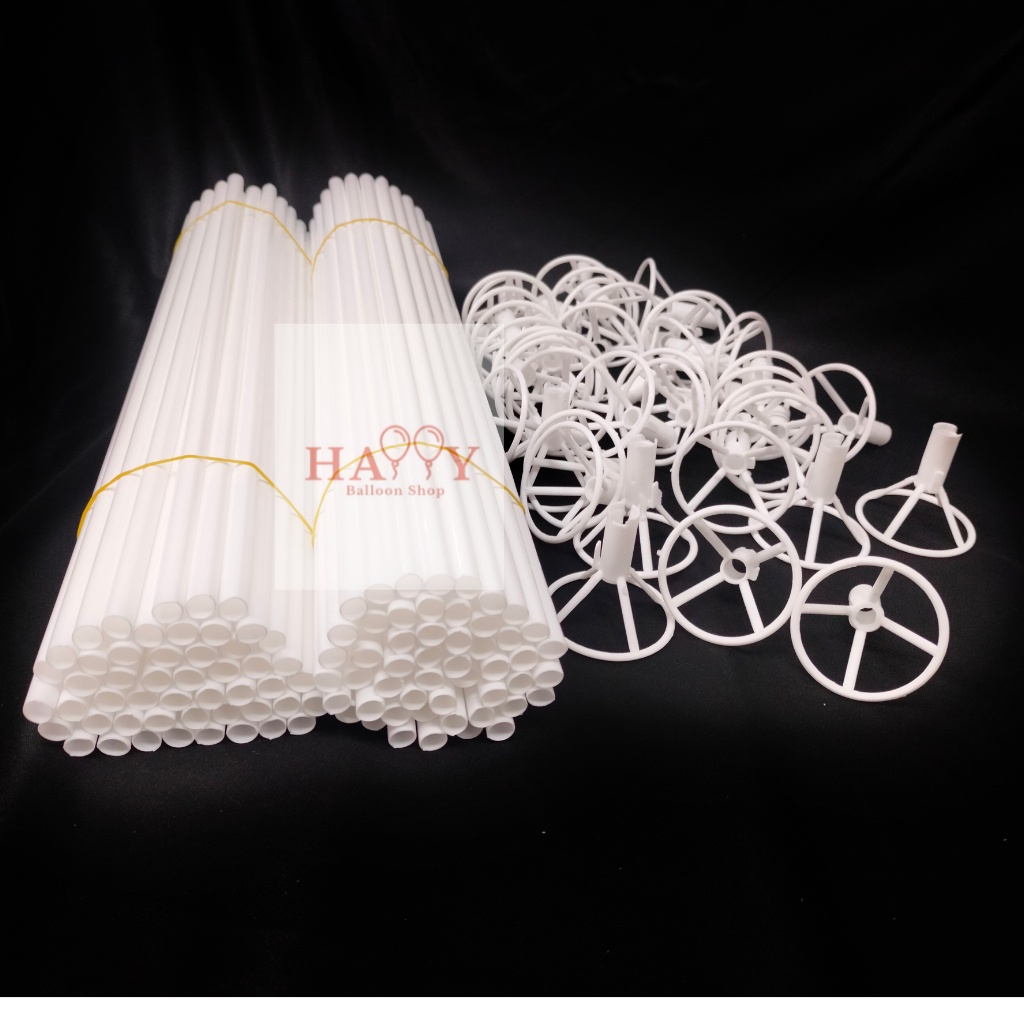 Batang Belon dengan Cawan Pemegang (Balloon stick and cup *40 cm,White ...