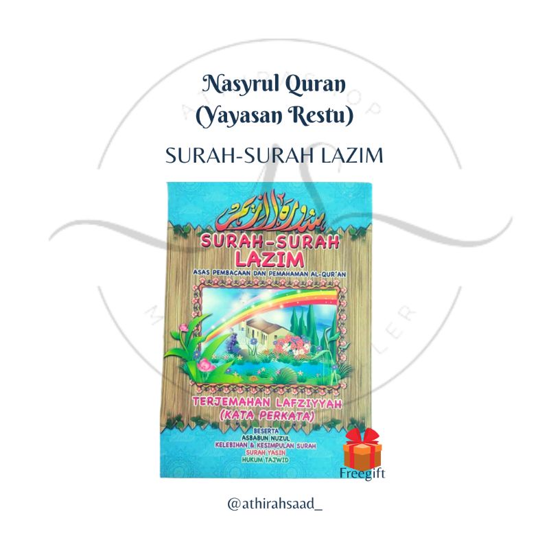 Buku Surah-surah Lazim dan terjemahan berwarna Yayasan Restu size A4 ...