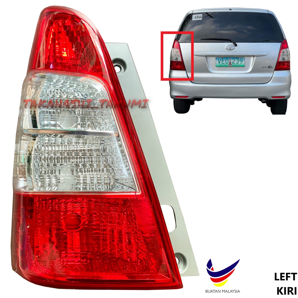 Toyota Innova First Model Facelift (2011) Rear Left Kiri Tail Lmap ...