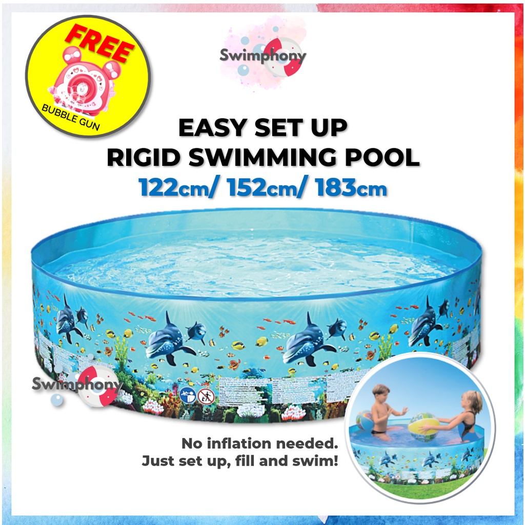 Kolam Renang Easy Set Up {Swimphony} Swimming Rigid Pool | Shopee Malaysia