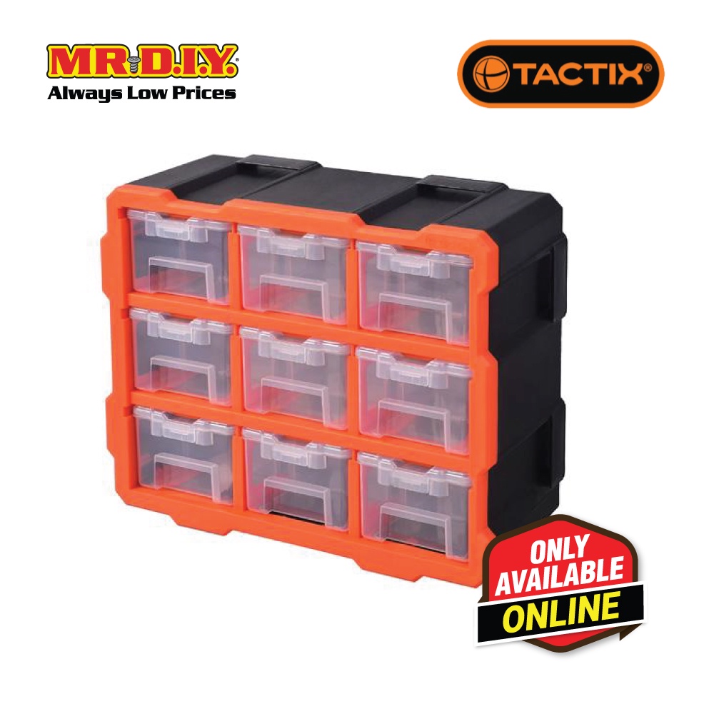 TACTIX Plastic Rack With 9 Organizers | Shopee Malaysia