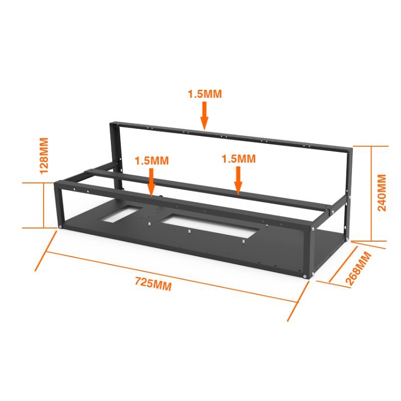 Mining Rig Frame for 6GPU | Shopee Malaysia