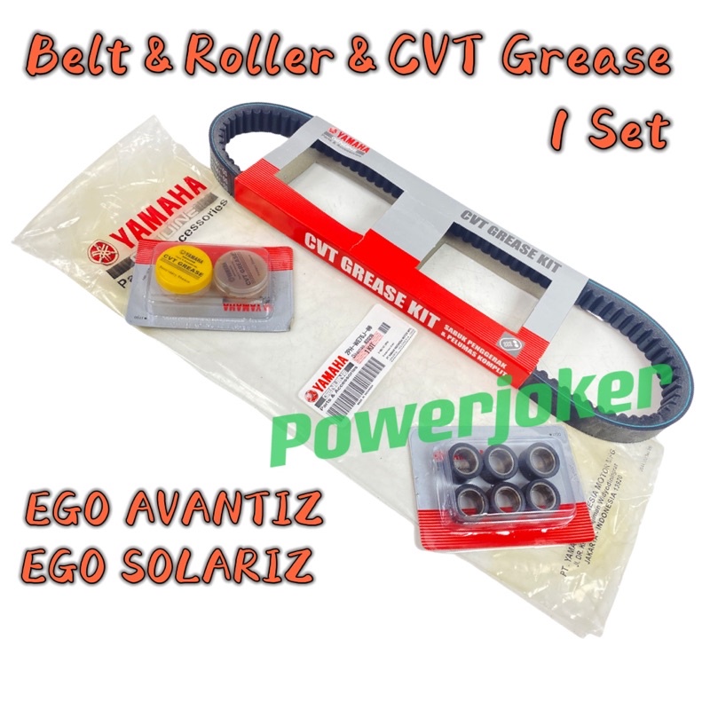 Ego Avantiz 125/Ego Solariz 125 (1 Set) V Belt Belting Pulley Roller Mangkuk Rollar Pully CVT ...