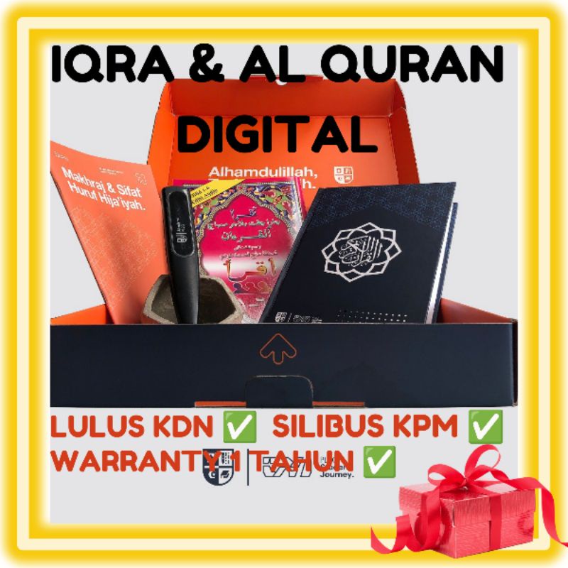 Iqra Digital & Al Quran Digital Pen Iqra 1-6 Set Lengkap Belajar ...