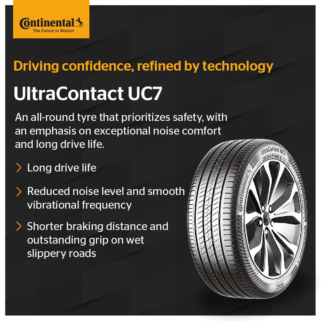 Continental UltraContact UC7 R17 225/55 215/55 225/50 215/50 205/50 225/45(with installation ...