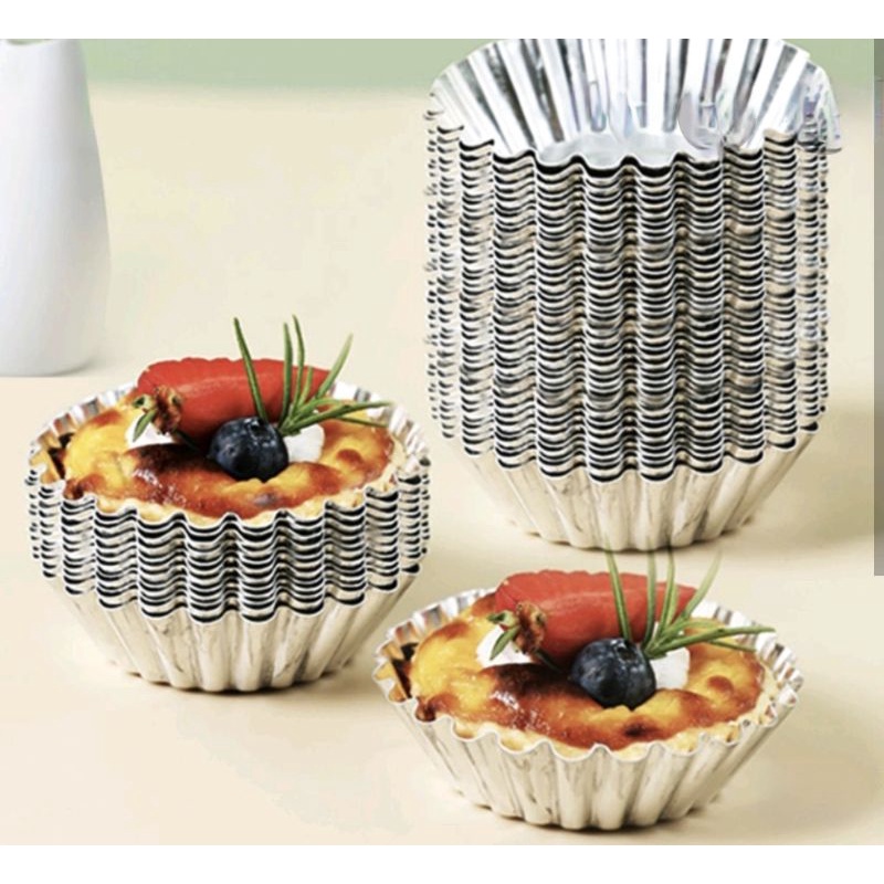 Aluminium Alloy Shell Acuan Tart Bunga Egg Cheese Mould Telur ...