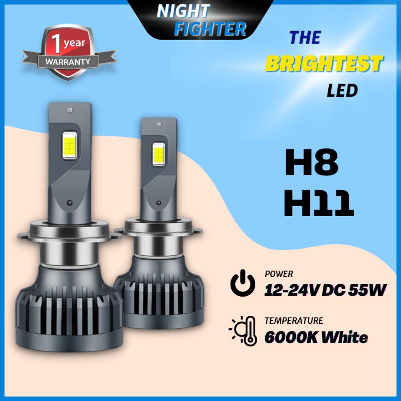 1 Set H8 H11 H16 110W 22000LM Performance Car LED Bulb Headlight ...