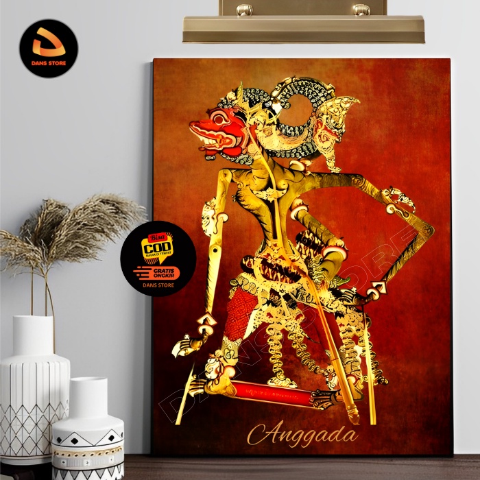 HIASAN DINDING Anggada Shadow Puppet Poster Wall Decoration Art Carton ...