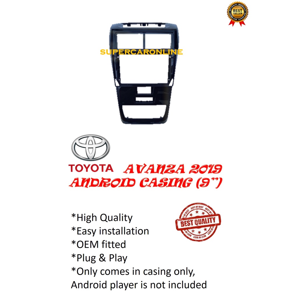 TOYOTA AVANZA 2019 - 2021 9 INCH ANDROID PLAYER CASING | Shopee Malaysia