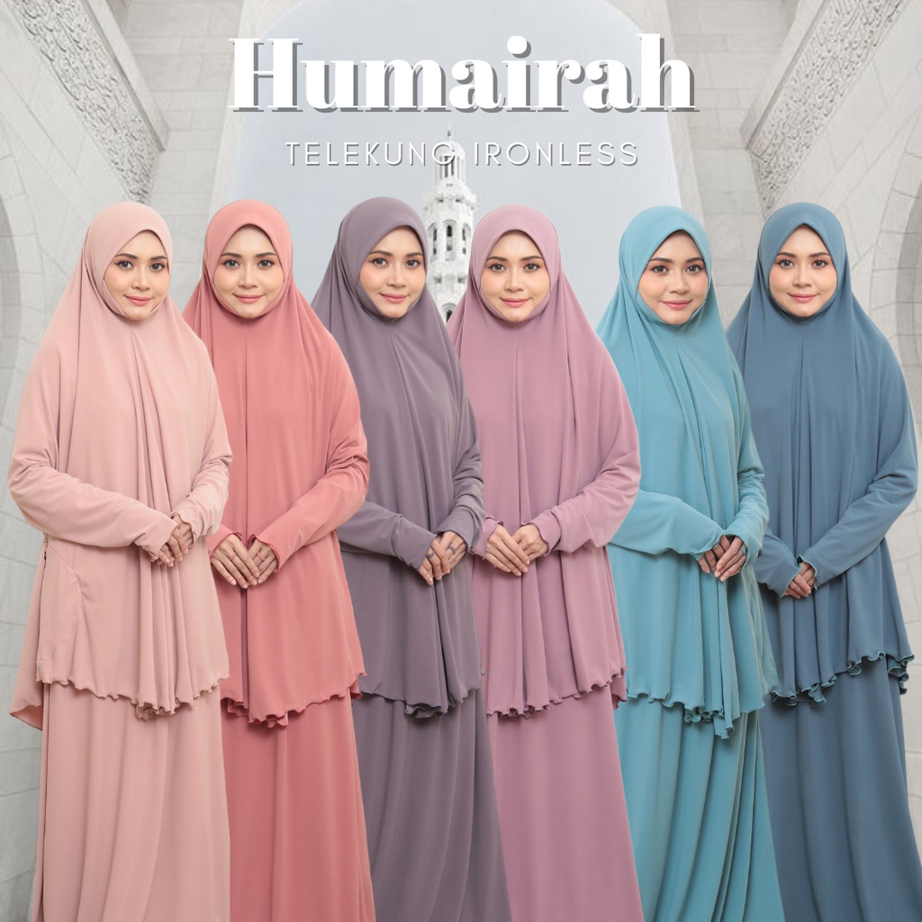 TELEKUNG SOLAT SET UMRAH HAJI TELEKUNG HUMAIRAH TELEKUNG TRAVEL DEWASA IRONLESS MURAH BY ELZ ...